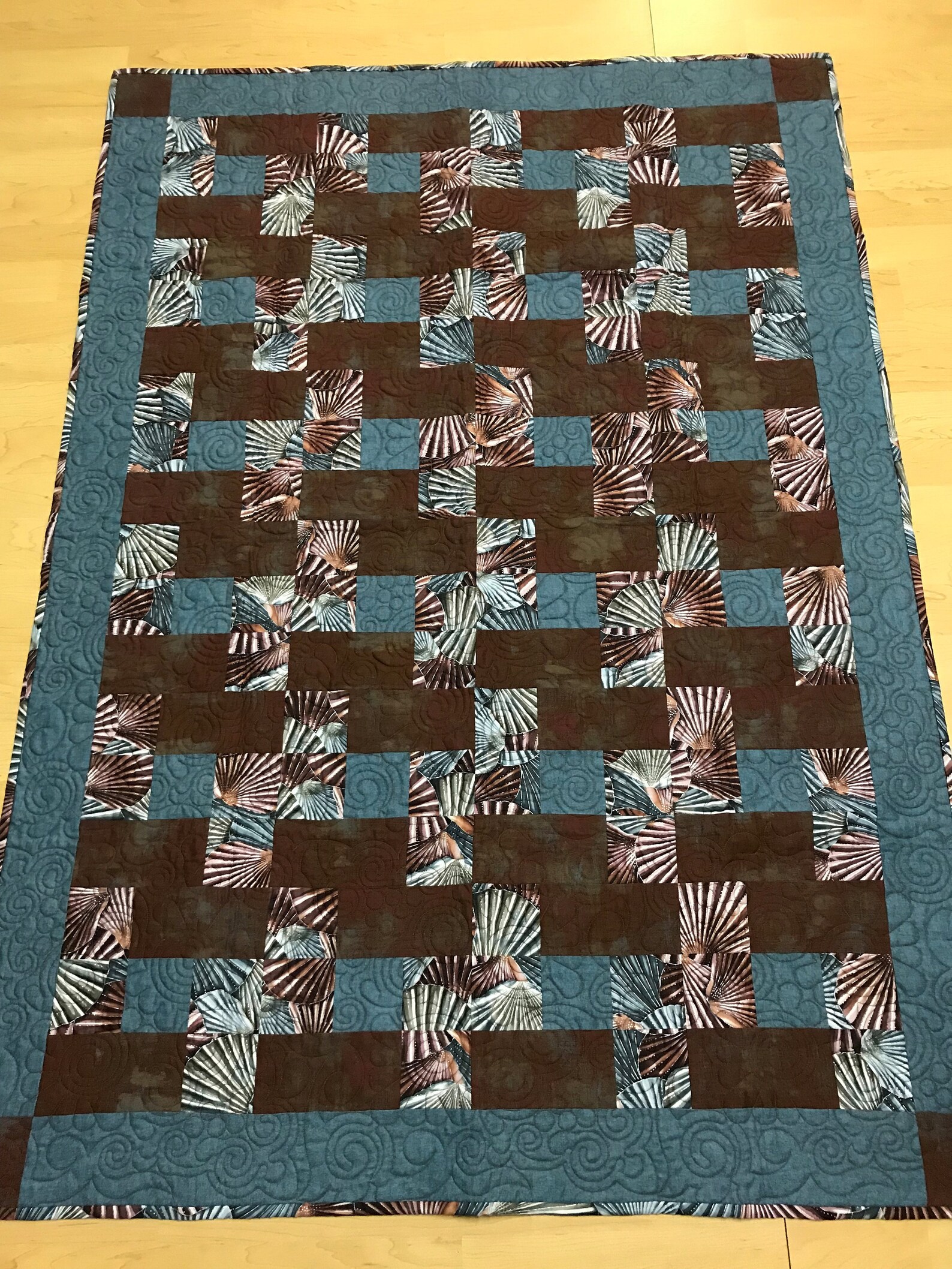 Seashell Throw Quilt by 118 Fabrics and More - Etsy