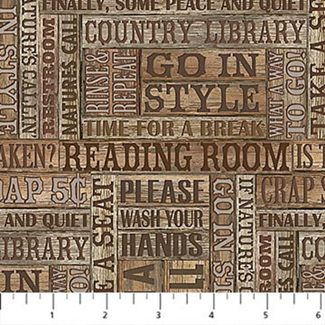 Reading Room by Northcott Studio (24041-14) - Etsy