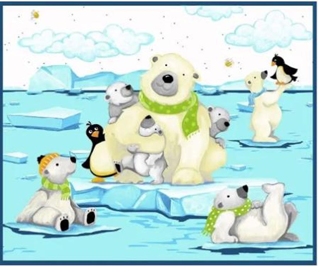 Susybee – Burr the Polar Bear – Panel by Susybee (burrthebearpanel) - Etsy