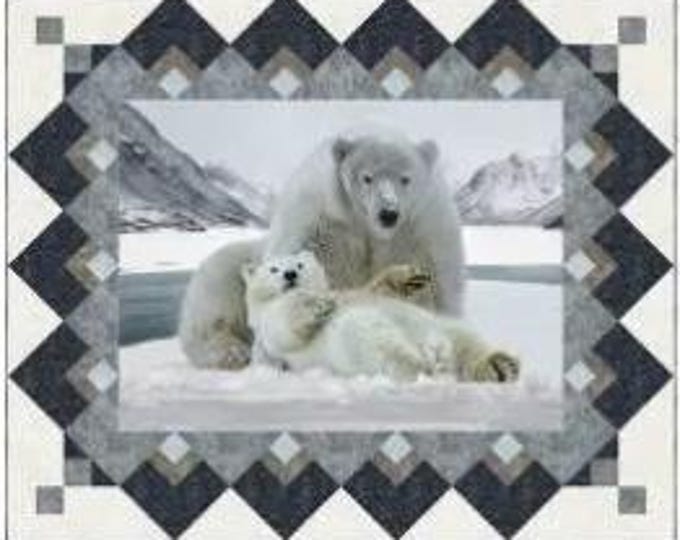Graphite – Polar Bear – Quilt Kit by Hoffman (graphitepolarbearkit) - Etsy
