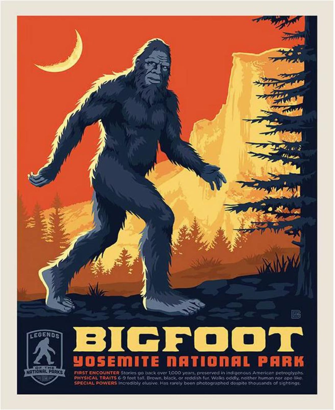 Legends of the National Parks Bigfoot Panel – Orange by Anderson Design ...