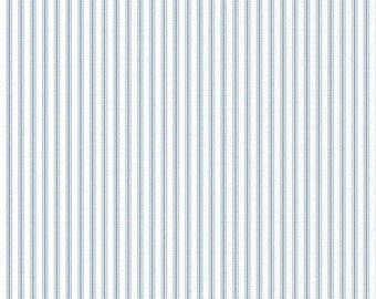 Blue Ticking Stripe | Etsy