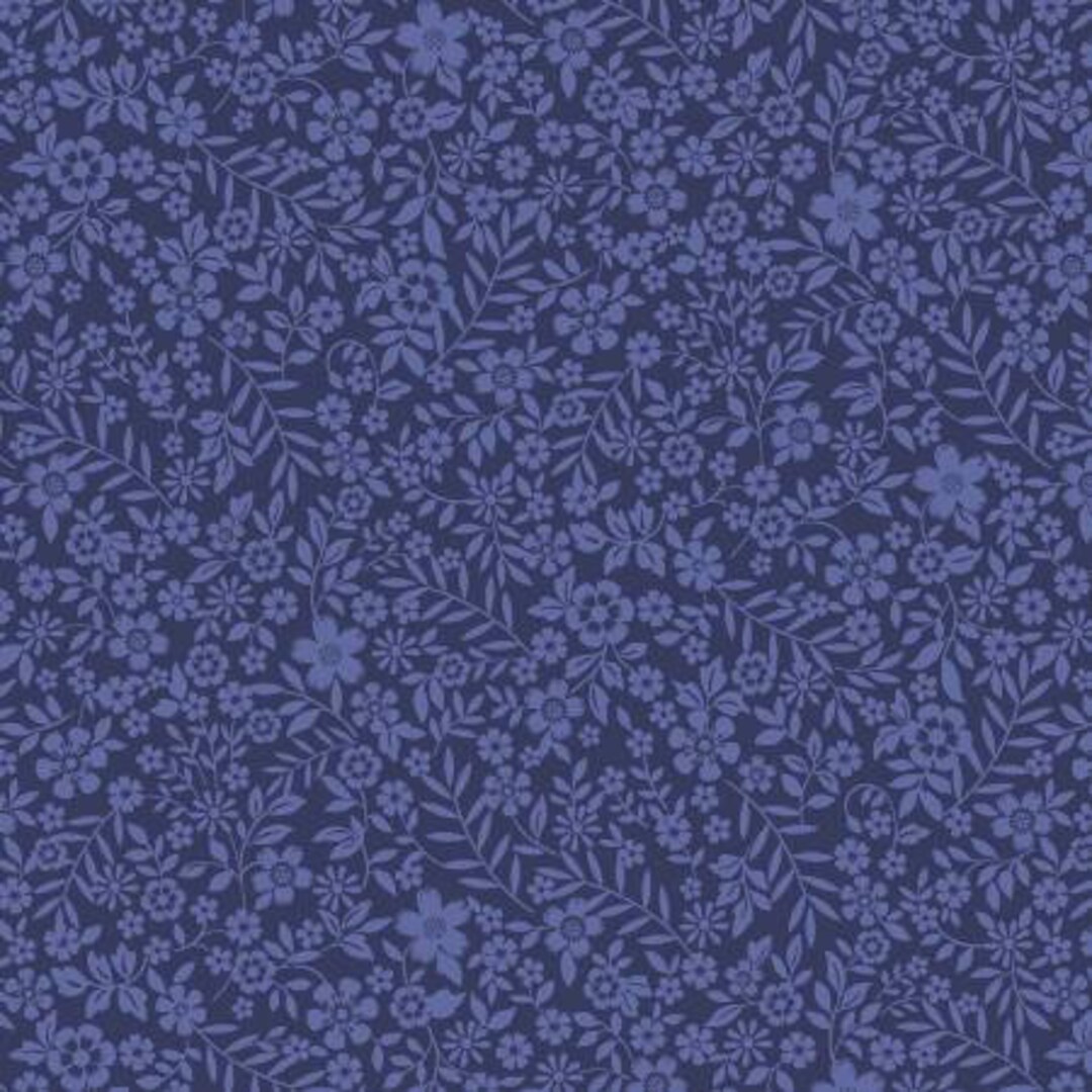 Bungalow – Caravan Calico – Navy by MMF Collection (CX9505-NAVY) - Etsy