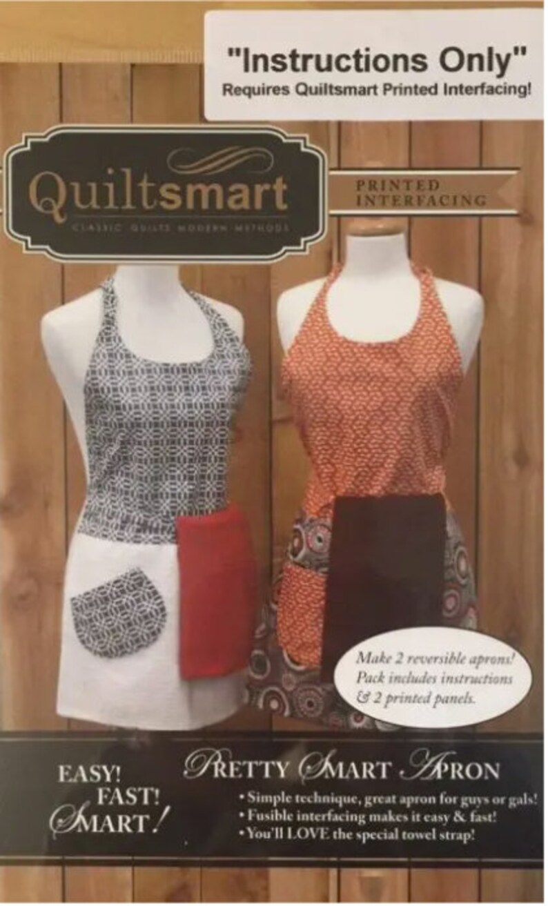 Pretty Smart Apron by Mattie Rhoades (qsapronpack) - Etsy