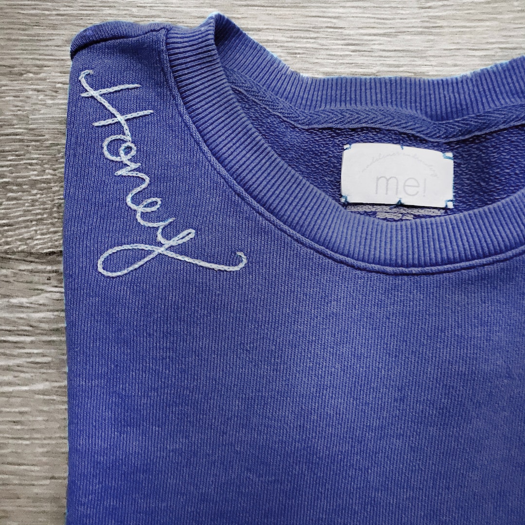 Personalized Embroidered Sweatshirts - Etsy