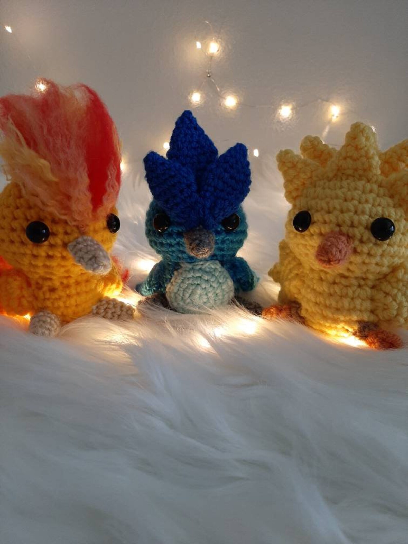 Handmade Crochet Pokémon Fan Art Moltres Baby Chick Amigurumi - Etsy