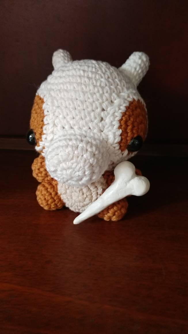 Handmade Crochet Amigurumi Cubone Pokemon Plushy - Etsy UK