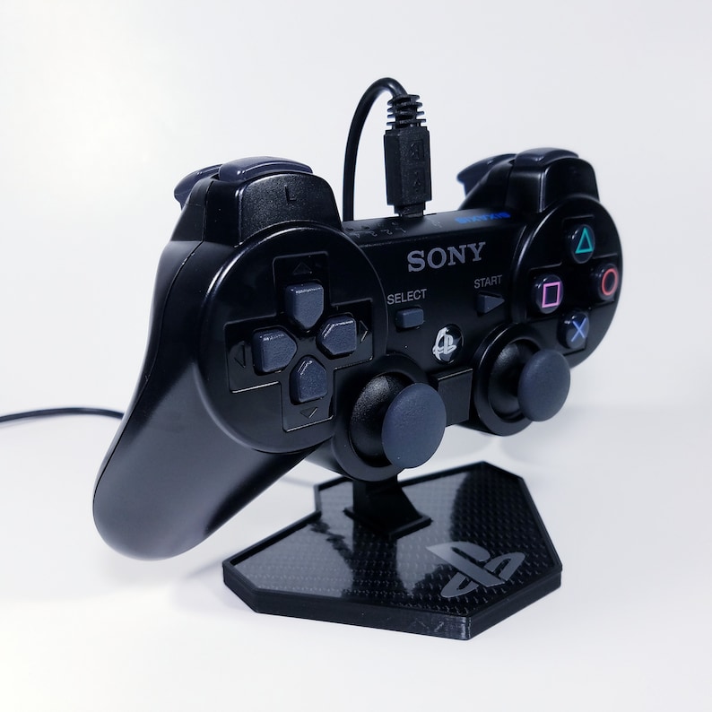 3D Printed PS3 Controller Stand – Playstation Mount With Cable Clip - Etsy
