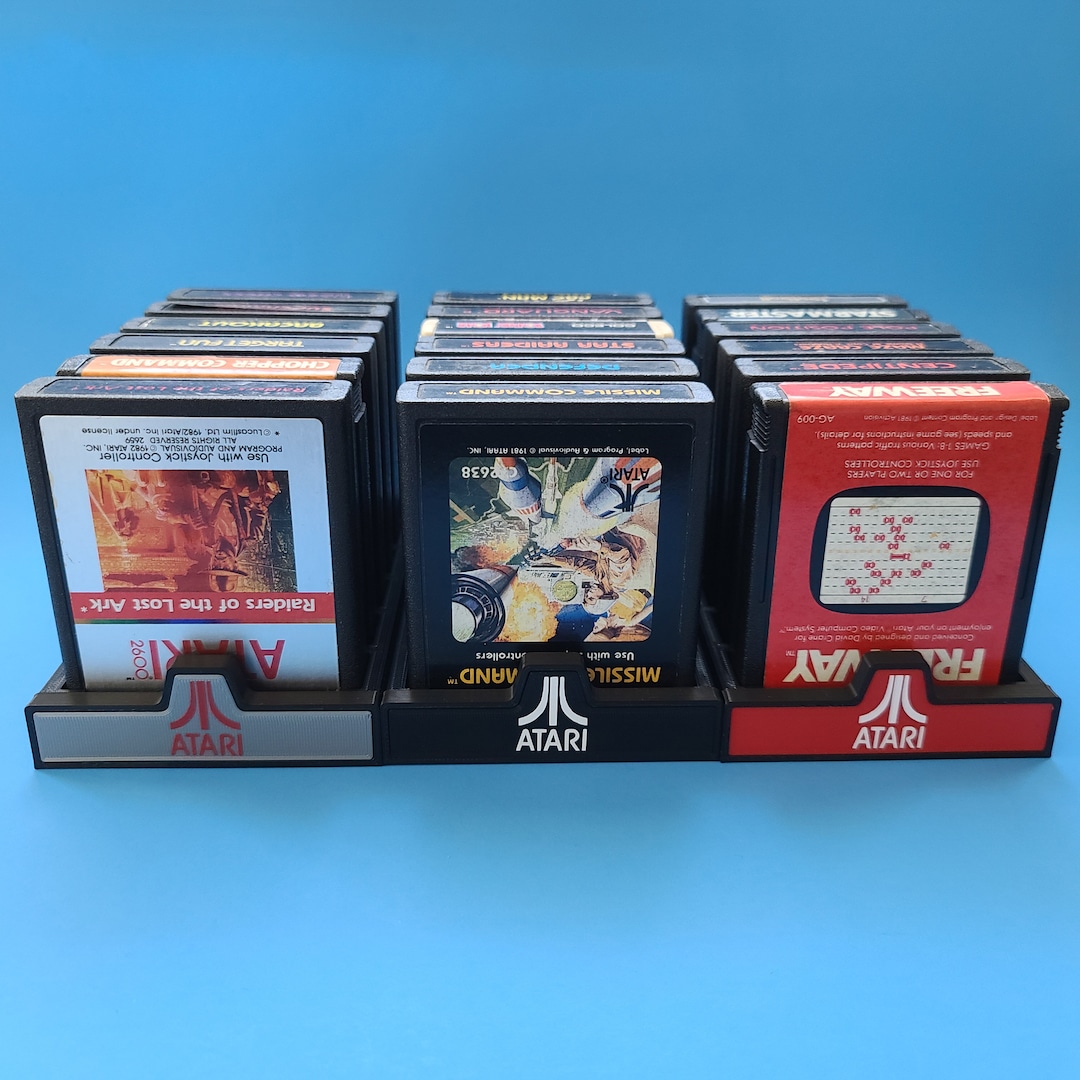 Atari 2600 Cartridge Organizer Storage Tray / Game Holder / Custom 3D ...