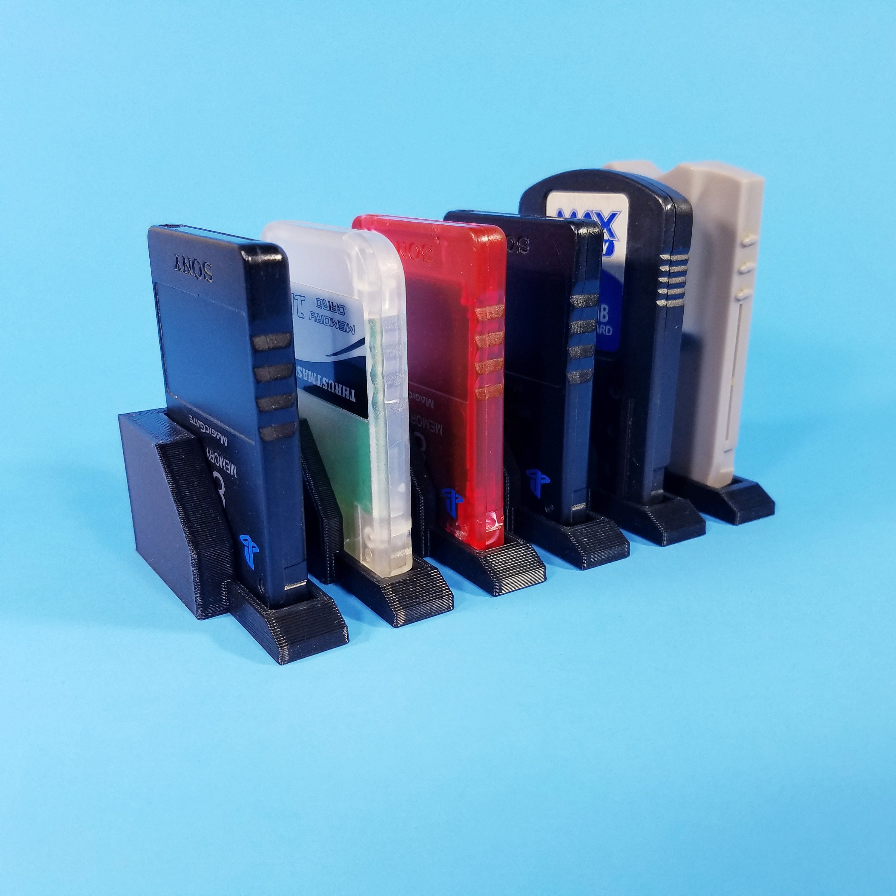 PS2 PS1 Memory Card Holder Organizer Custom 3D Printed 3 - Etsy