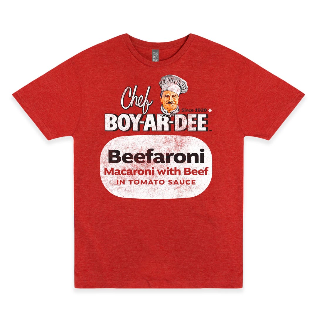 Chef Boyardee™ Beefaroni Since 1928 Tee - Etsy