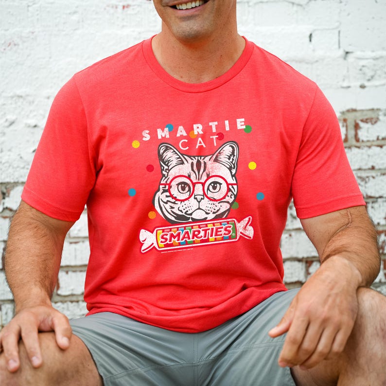 Smarties® Smartie Cat | Are You a SMARTIE CAT? Tee - Etsy