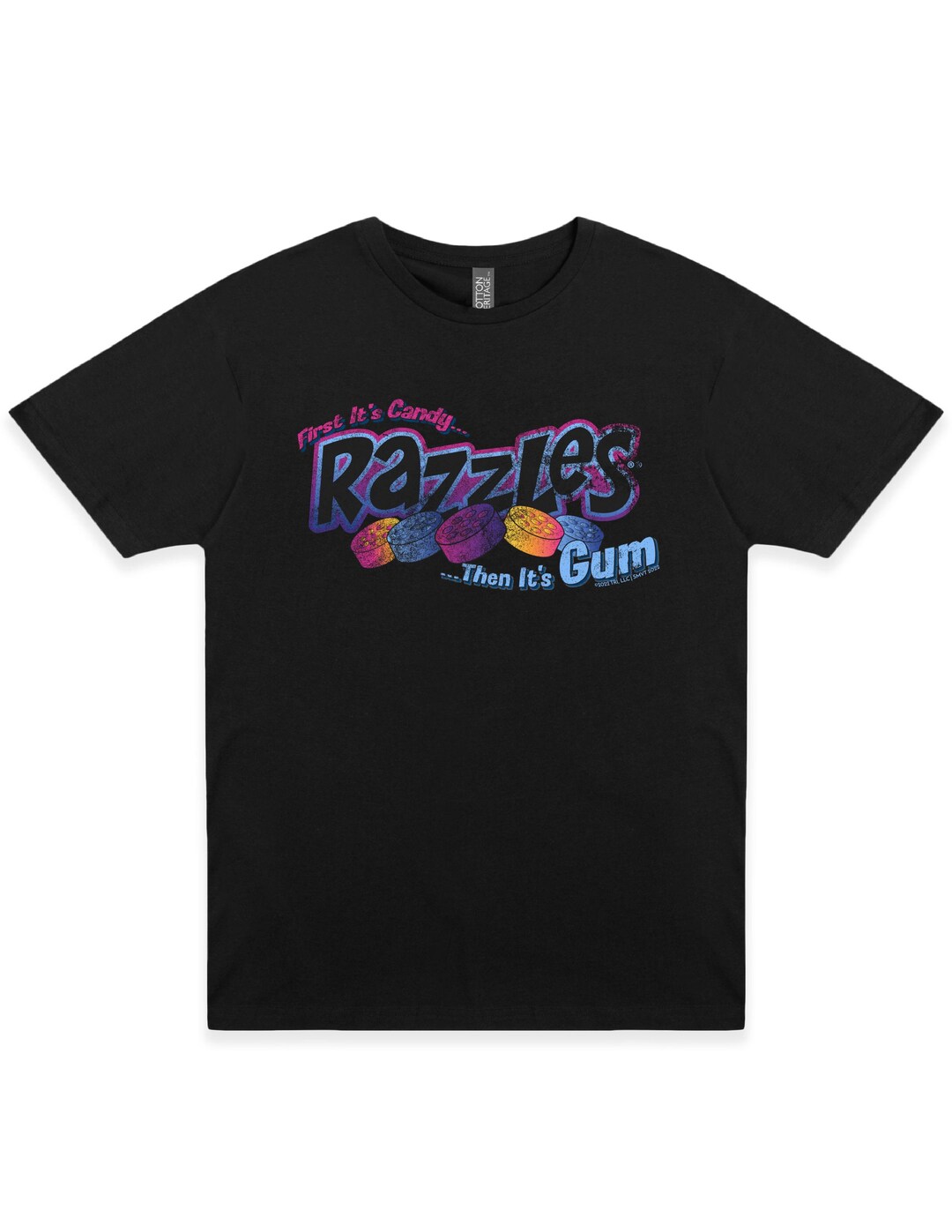 Razzles Retro Logo First, It's Candy...then, It's Gum! Tee - Etsy