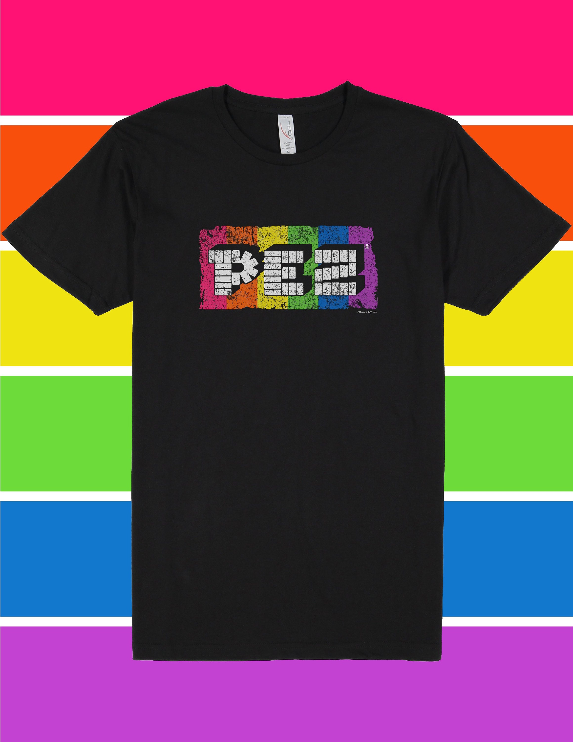 PEZ® Pride Diversity Tee 80s Bright Unisex T-shirt Rainbow - Etsy
