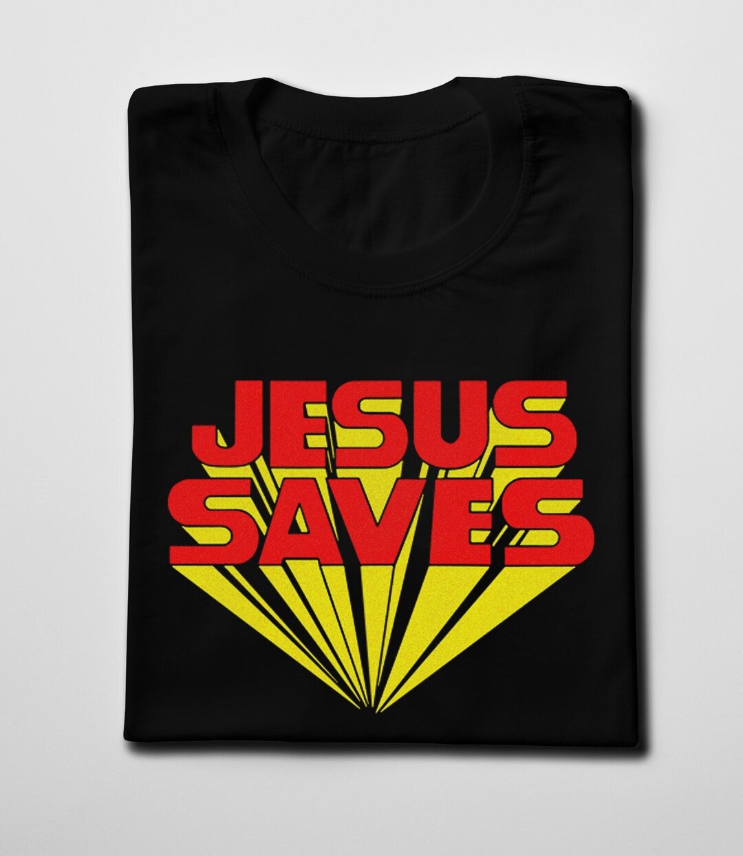Jesus Saves Men's/unisex Black Graphic T Shirt Super - Etsy