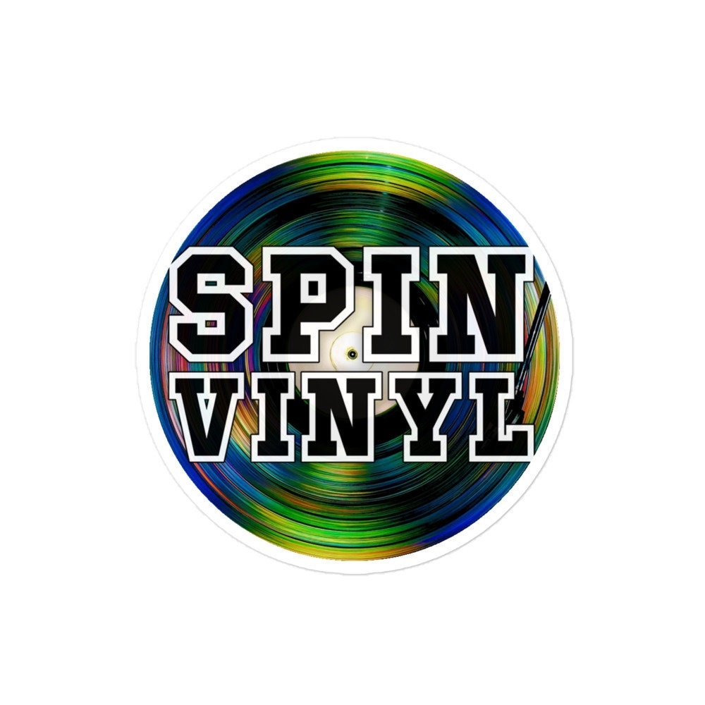 Spin Vinyl Sticker - Etsy
