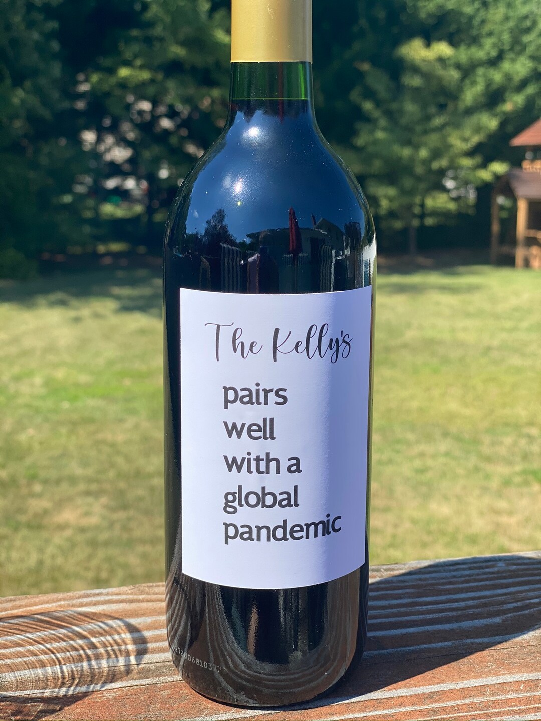 Pairs Well With a Global Pandemic Wine Label / Wedding Gift / - Etsy