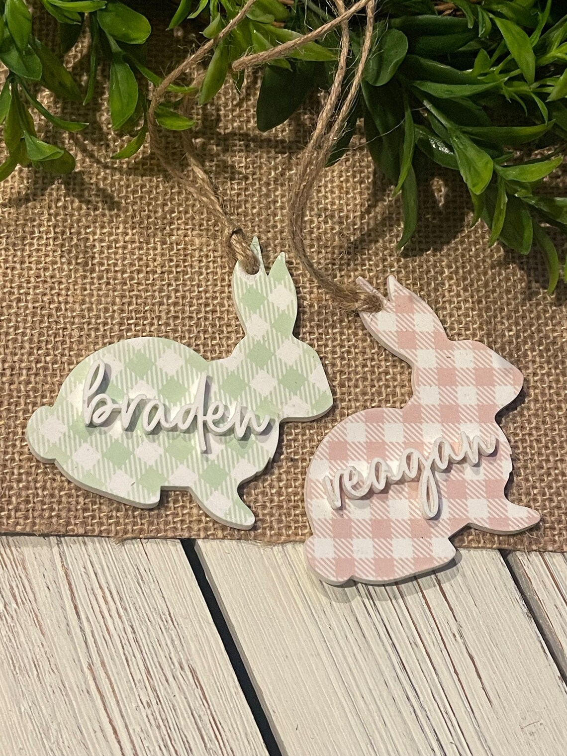 Bunny Name Tag/ Bunny/ Acrylic Tag / Kids Gifts / Name Tag ...