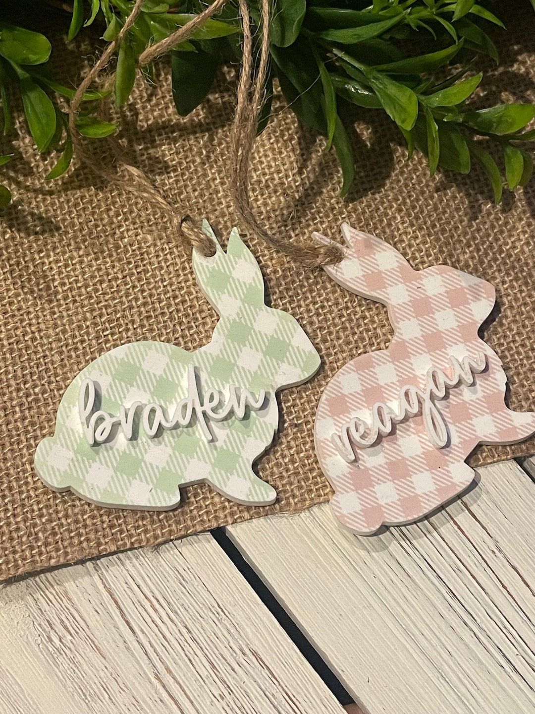 Bunny Name Tag/ Bunny/ Acrylic Tag / Kids Gifts / Name Tag ...