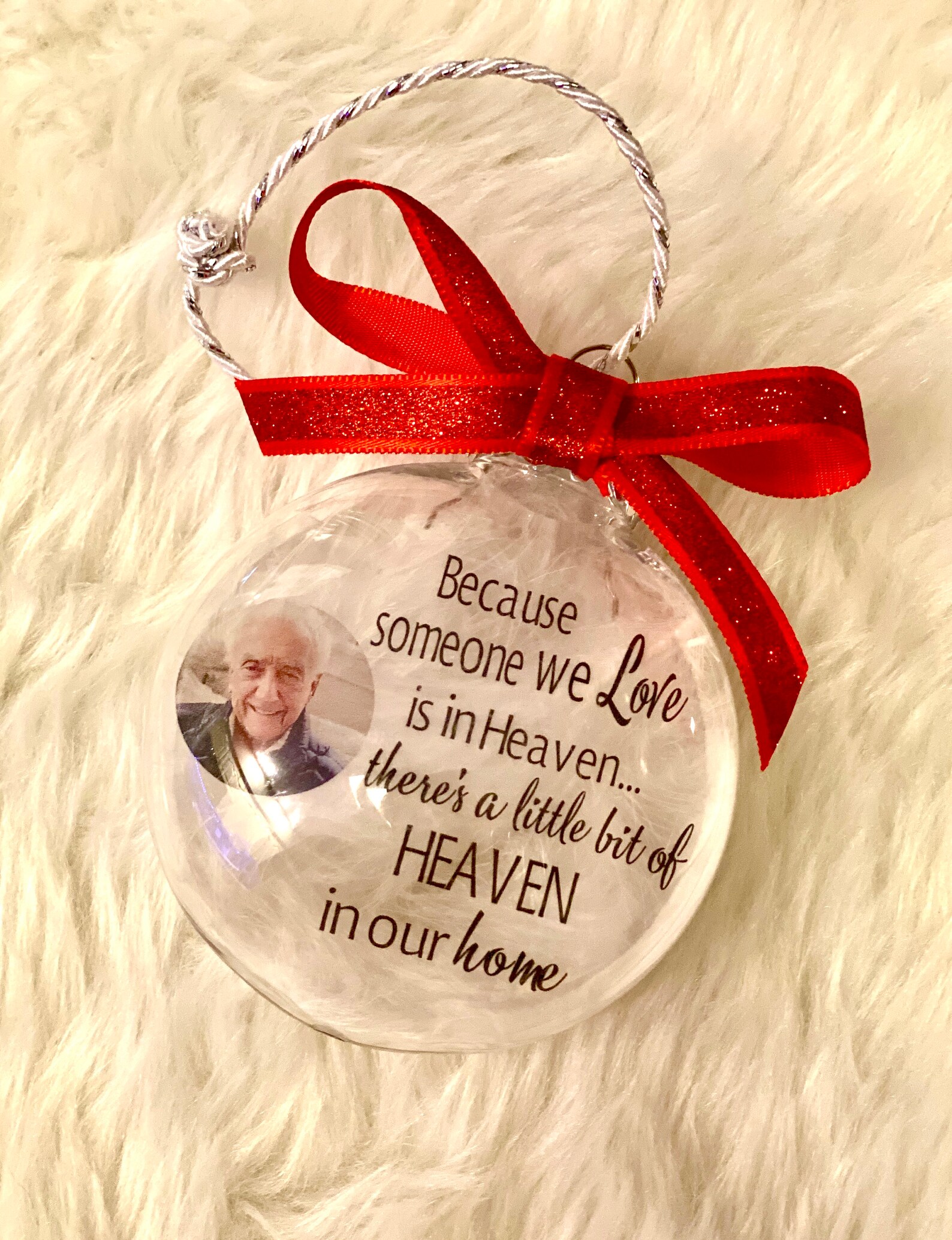 Floating Memorial Ornament / Memorial Ornament / Angel Wings ...