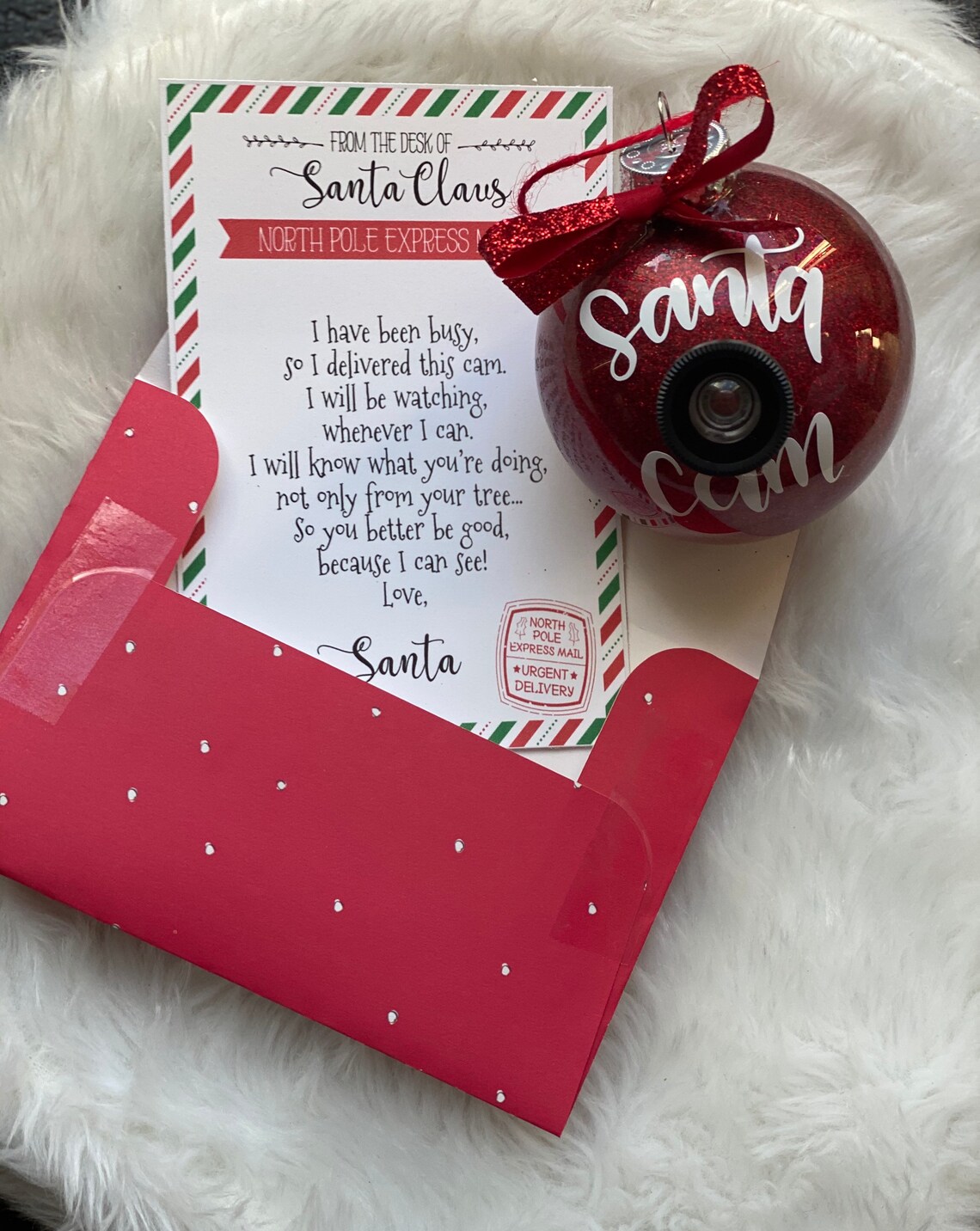 Santa Cam / Elf Cam / Christmas Ornament / Holiday Gifts / | Etsy