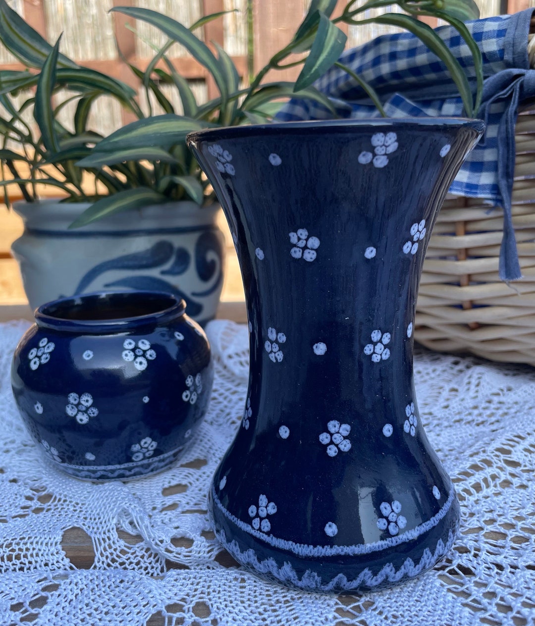 Vintage Vases, Country House Ceramic Vases Gmunden - Etsy