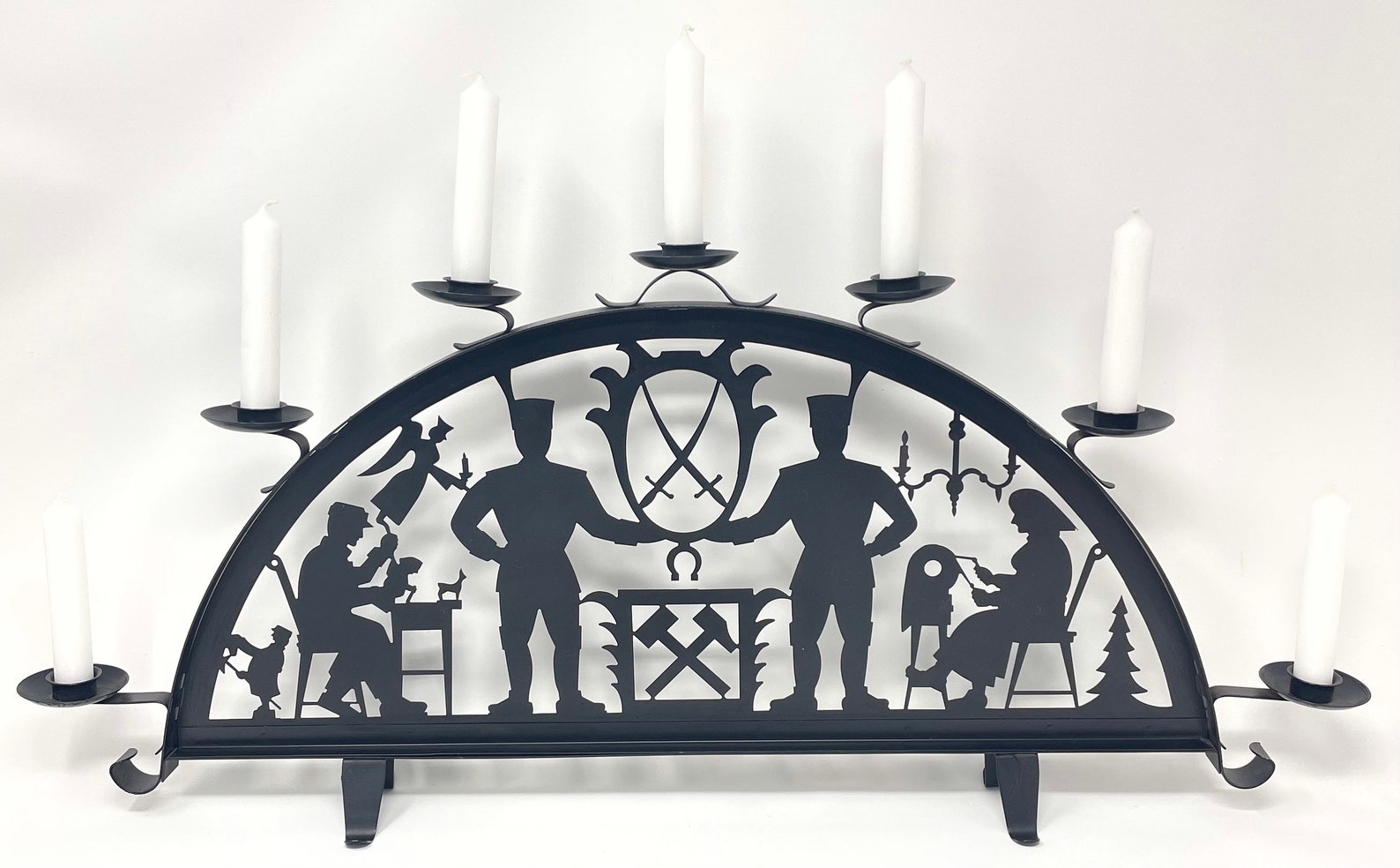 Schwibbogen, a German Christmas Light Arch from the Erzgebirge