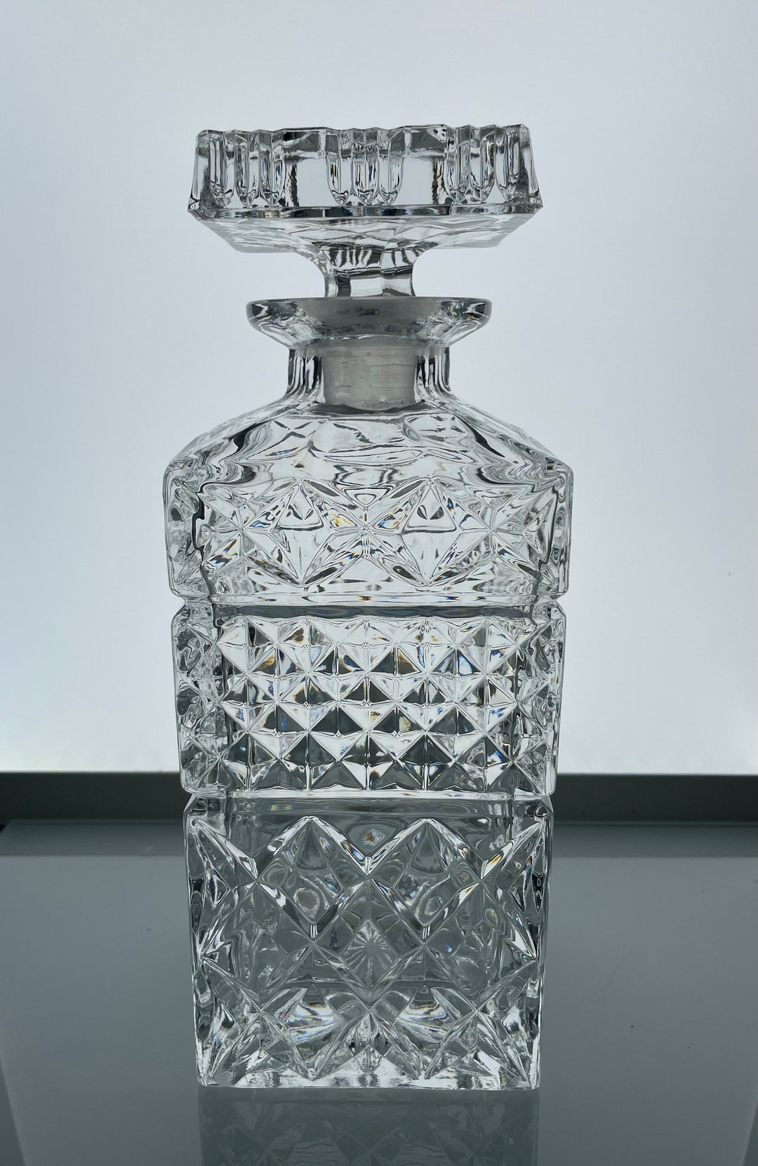 Vintage Whiskey Bottle Lead Crystal - Etsy Australia