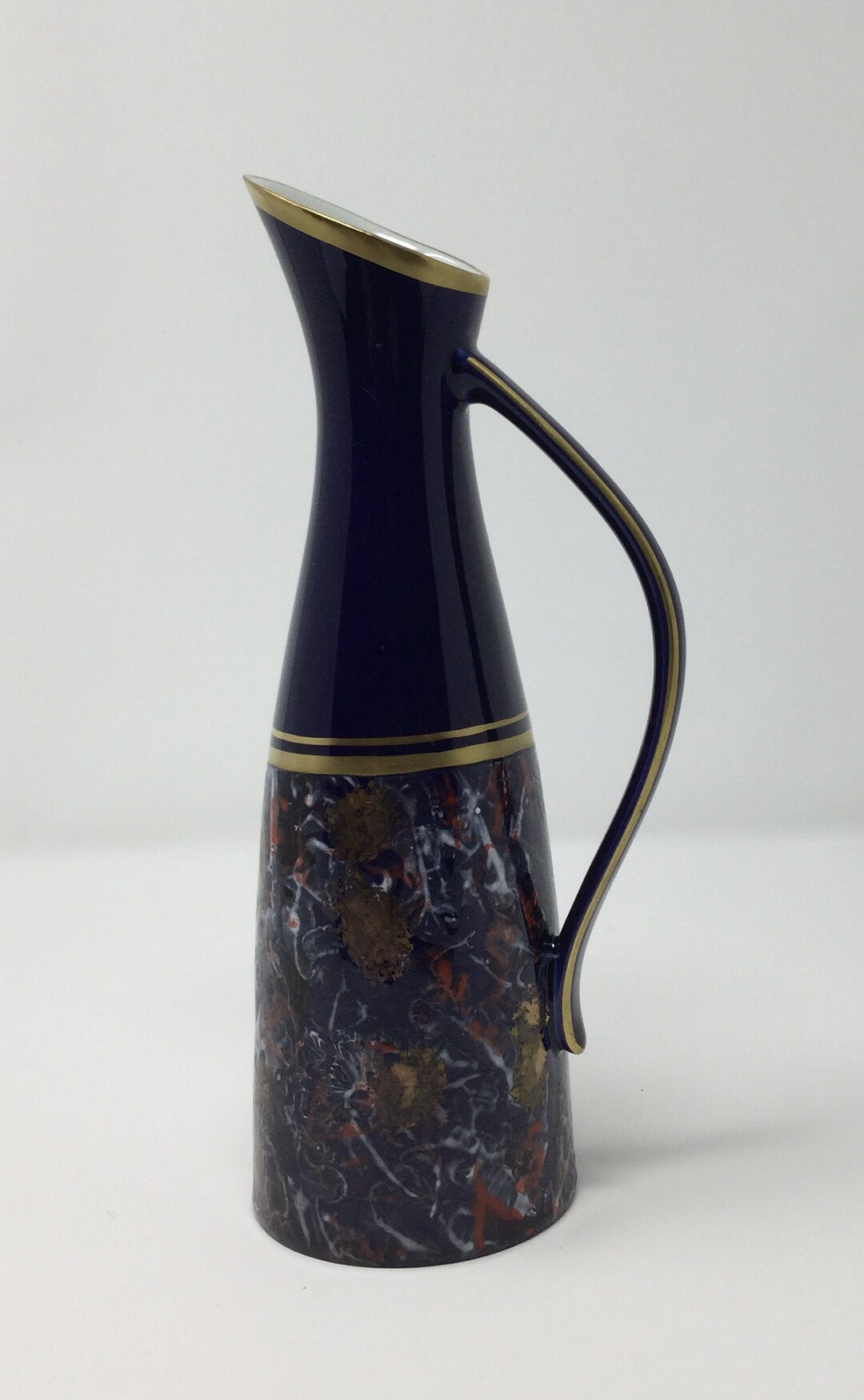 Vintage Porcelain Vase GDR Real Cobalt - Etsy
