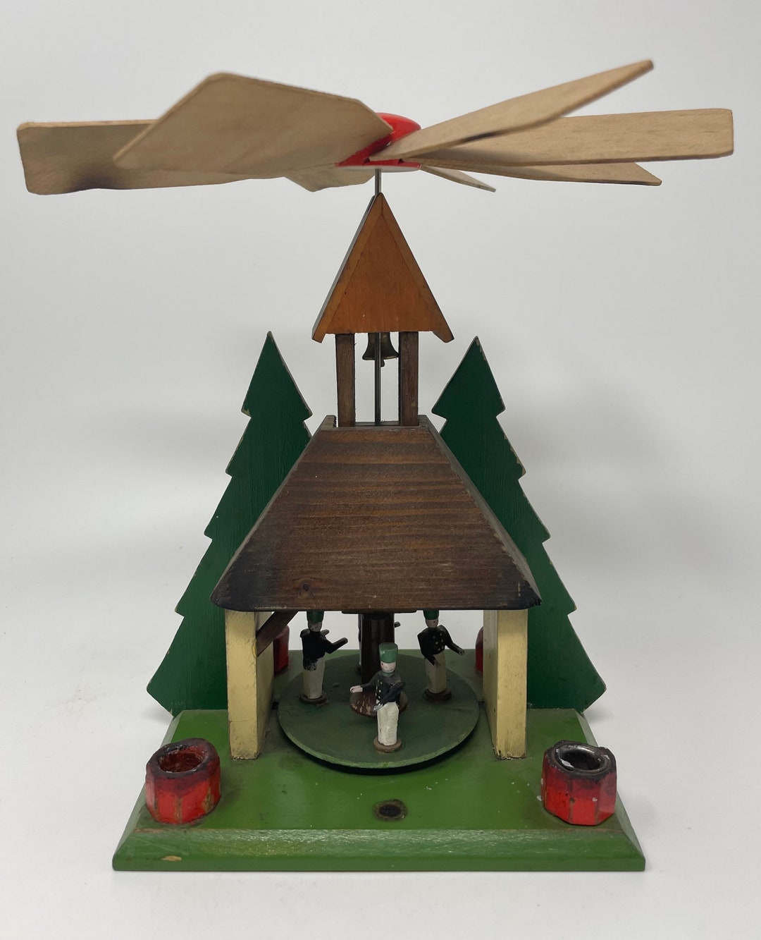 Christmas Pyramid From the Ore Mountains, Wood, Handmade, Vintage ...