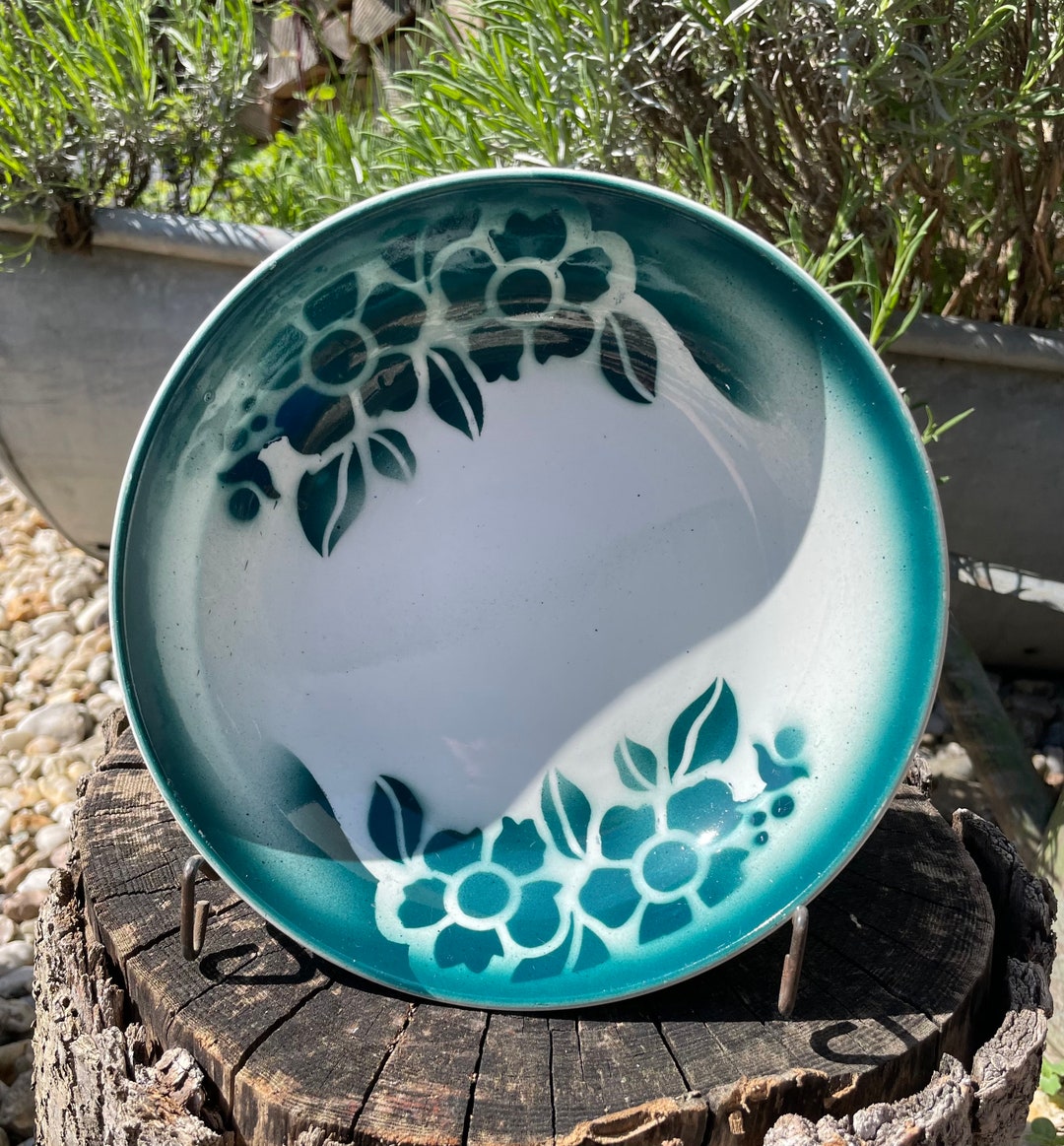 Vintage Bowl Ceramic Art Deco Spray Decoration,old Ceramic Plate - Etsy