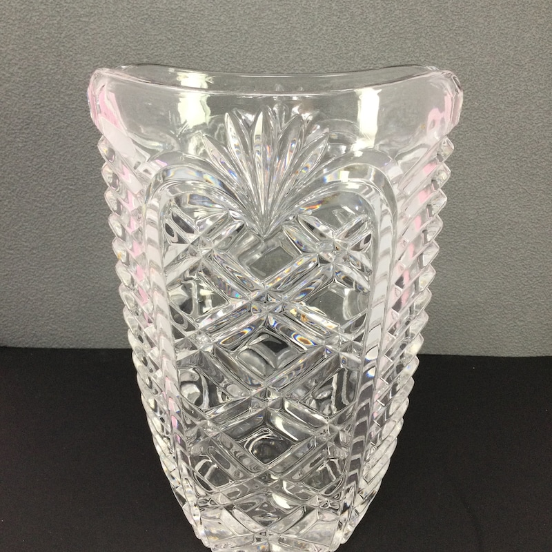 Antique Lead Crystal Vase - Etsy