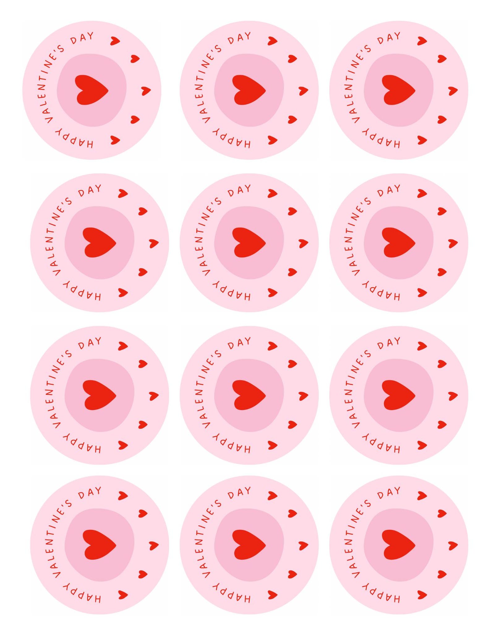 Valentine’s Day Gift Tag Printable | Heart Gift Tag | Love Tag for ...