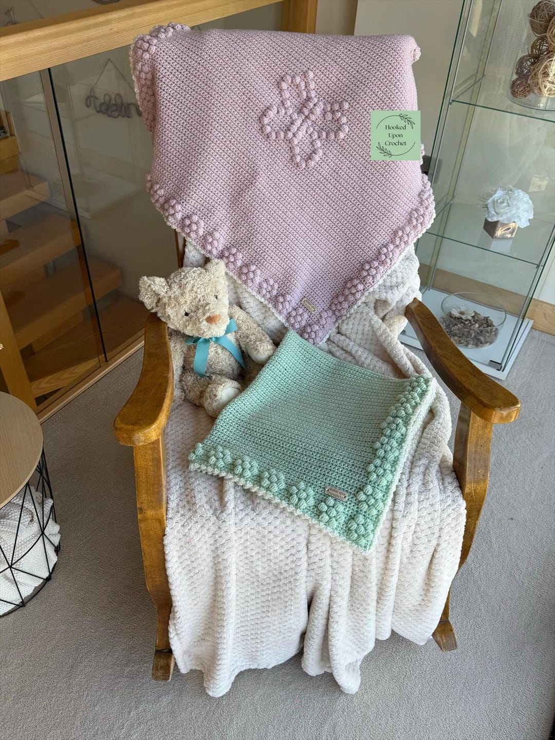 Adeline Crochet Blanket Pattern Collection | Flower & Butterfly Border ...