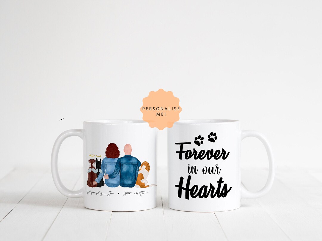 Pet Memorial Mug Custom Dog Loss Mug Customised Couple and - Etsy