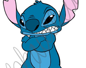 Stitch Angry Svg - Etsy Ireland