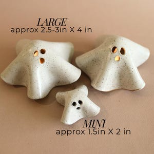 Handmade Ceramic Ghost Luminaries Pottery Halloween Decor Pottery Ghost ...