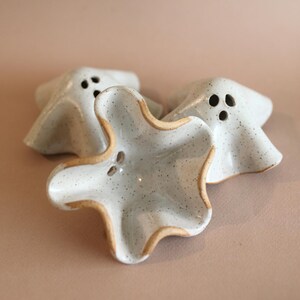 Handmade Ceramic Ghost Luminaries Pottery Halloween Decor Pottery Ghost ...
