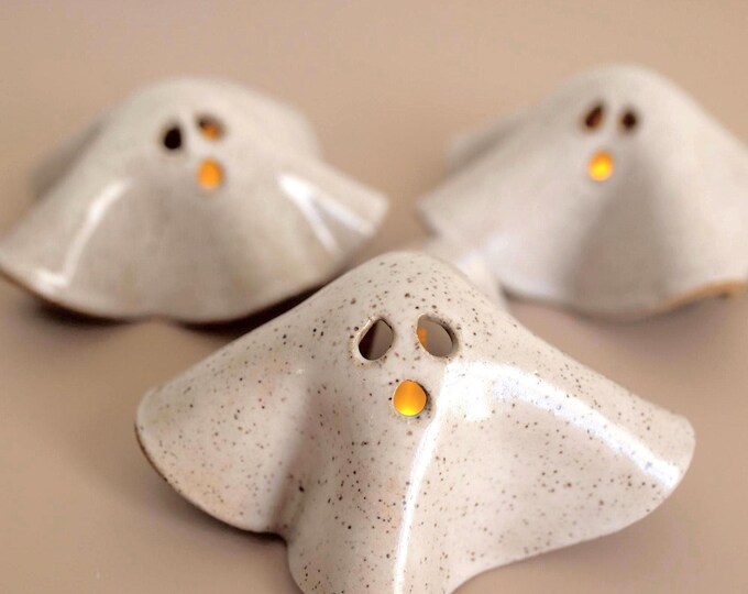 Handmade Ghost Jack-o-lantern Luminaries Halloween Decorations Scary ...