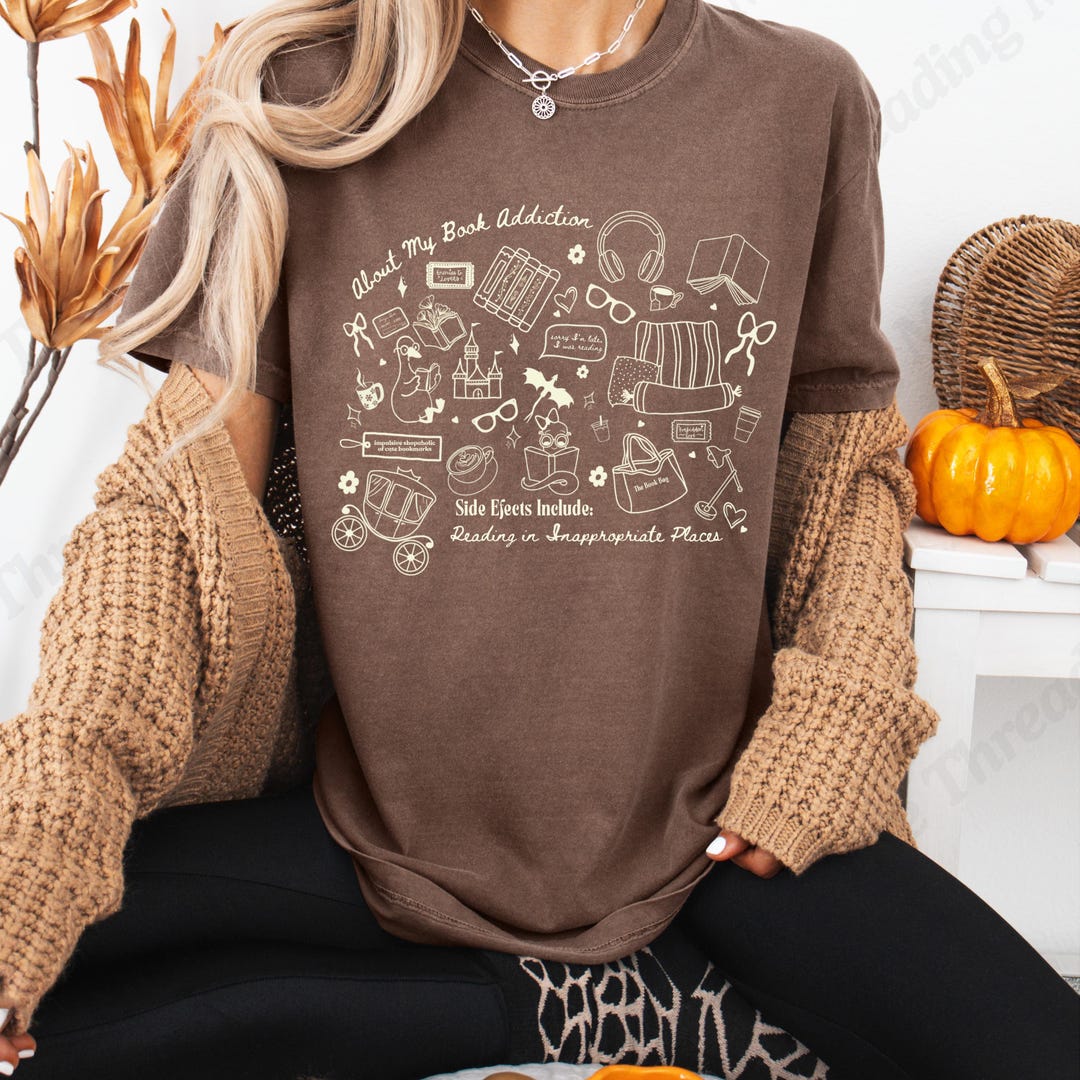 Reading in Inappropriate Places Book Lover T-shirt Bookish Gift Reading ...