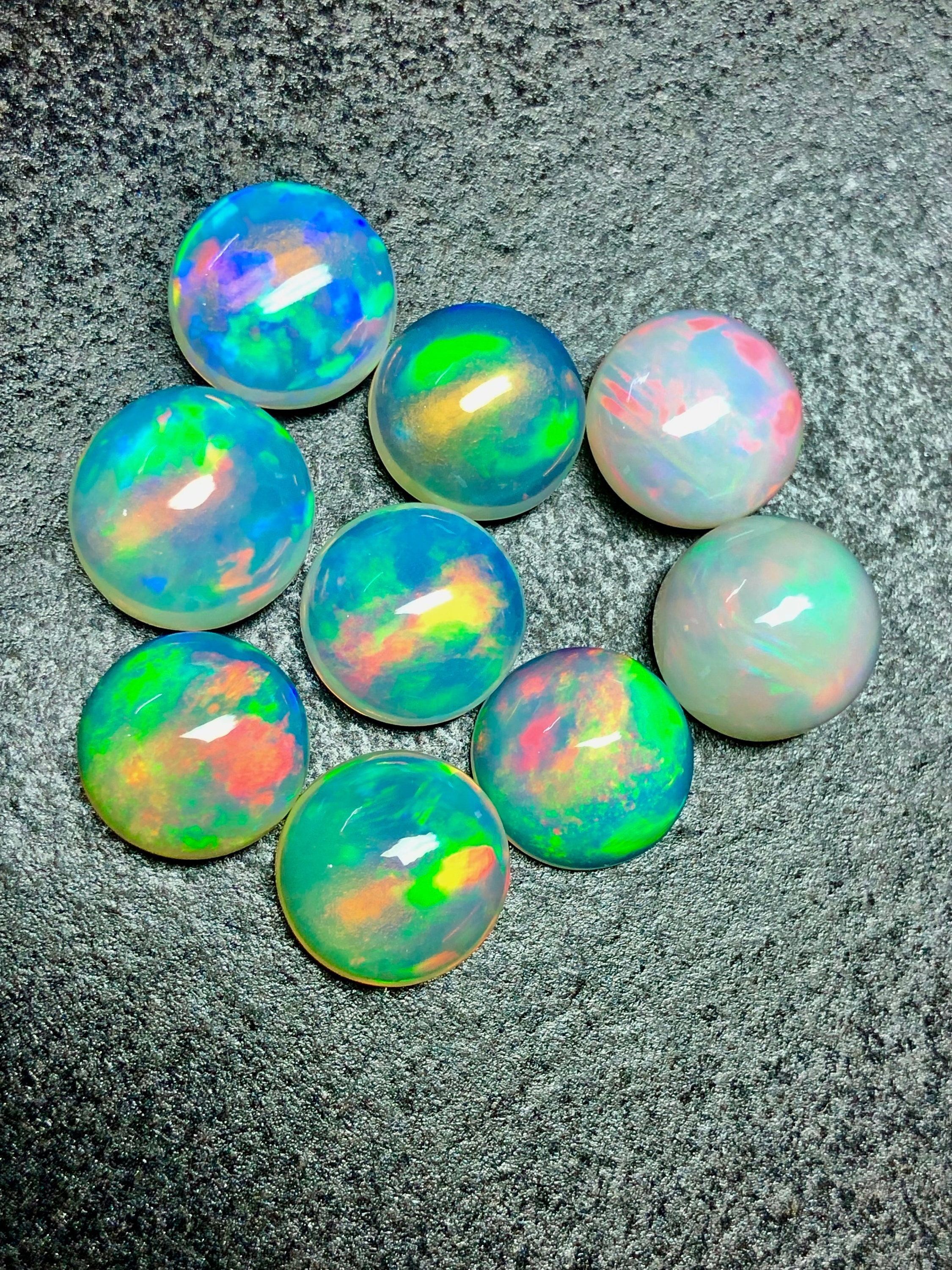 Round Opal AAA Top Quality Natural Ethiopian Opal Cabochon - Etsy