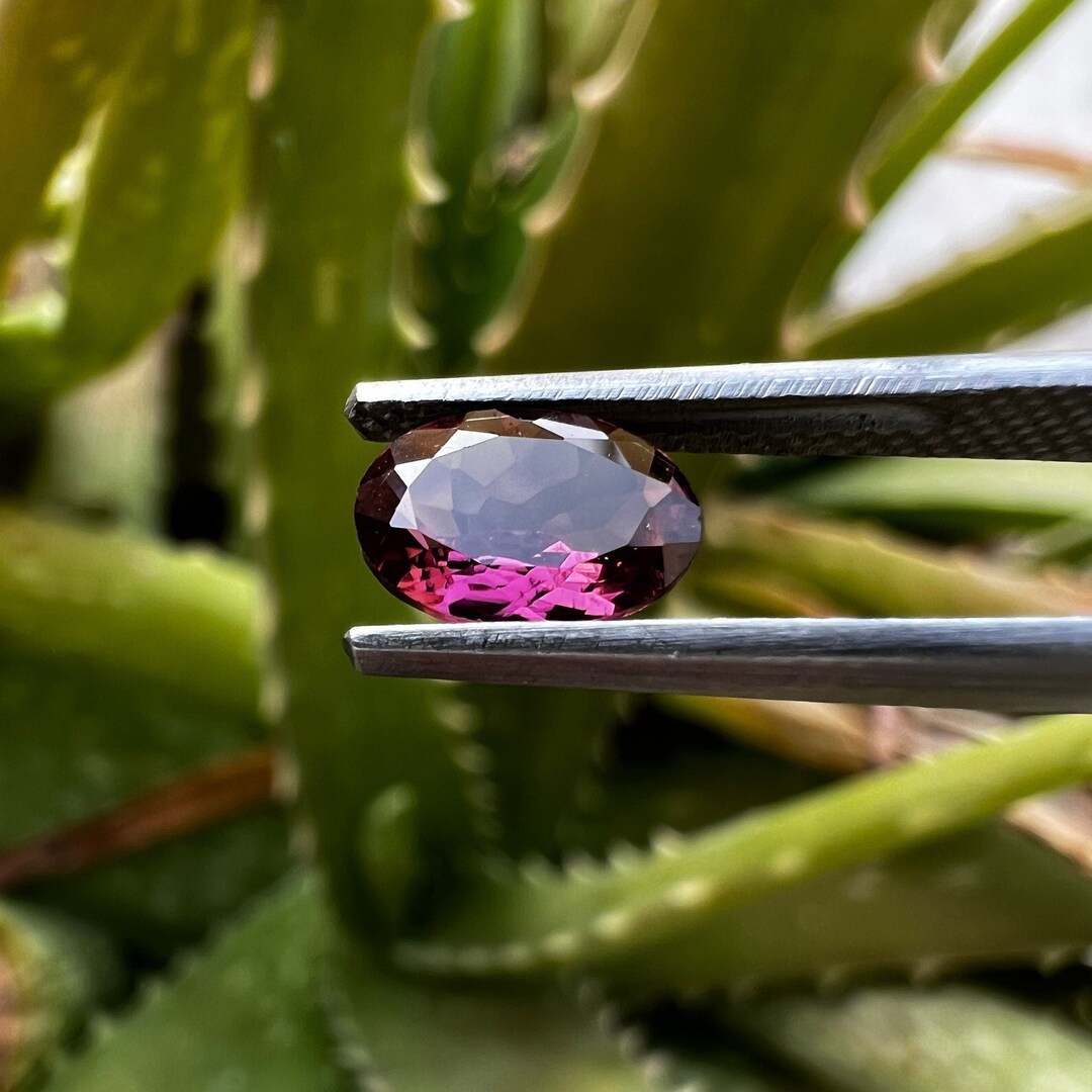 Oval Rubellite Tourmaline Gemstone: Faceted Pink October Birthstone - Etsy
