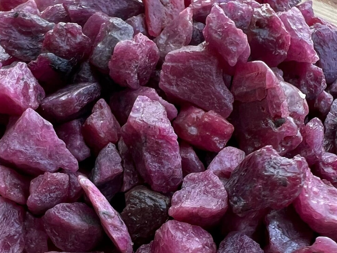 Raw Ruby Stone: African Rough Ruby Slab, Healing Crystals - Etsy