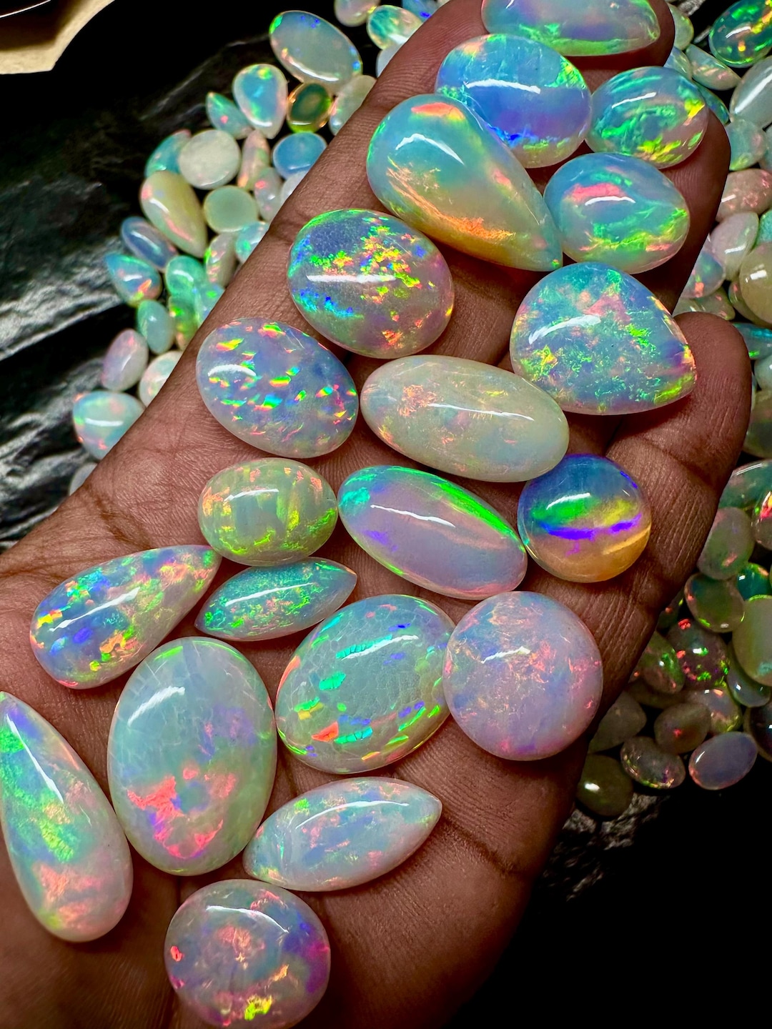 Loose Opal Cabochon Mix Lot, AAA++ Quality, Gemstone Supply, Jewelry ...