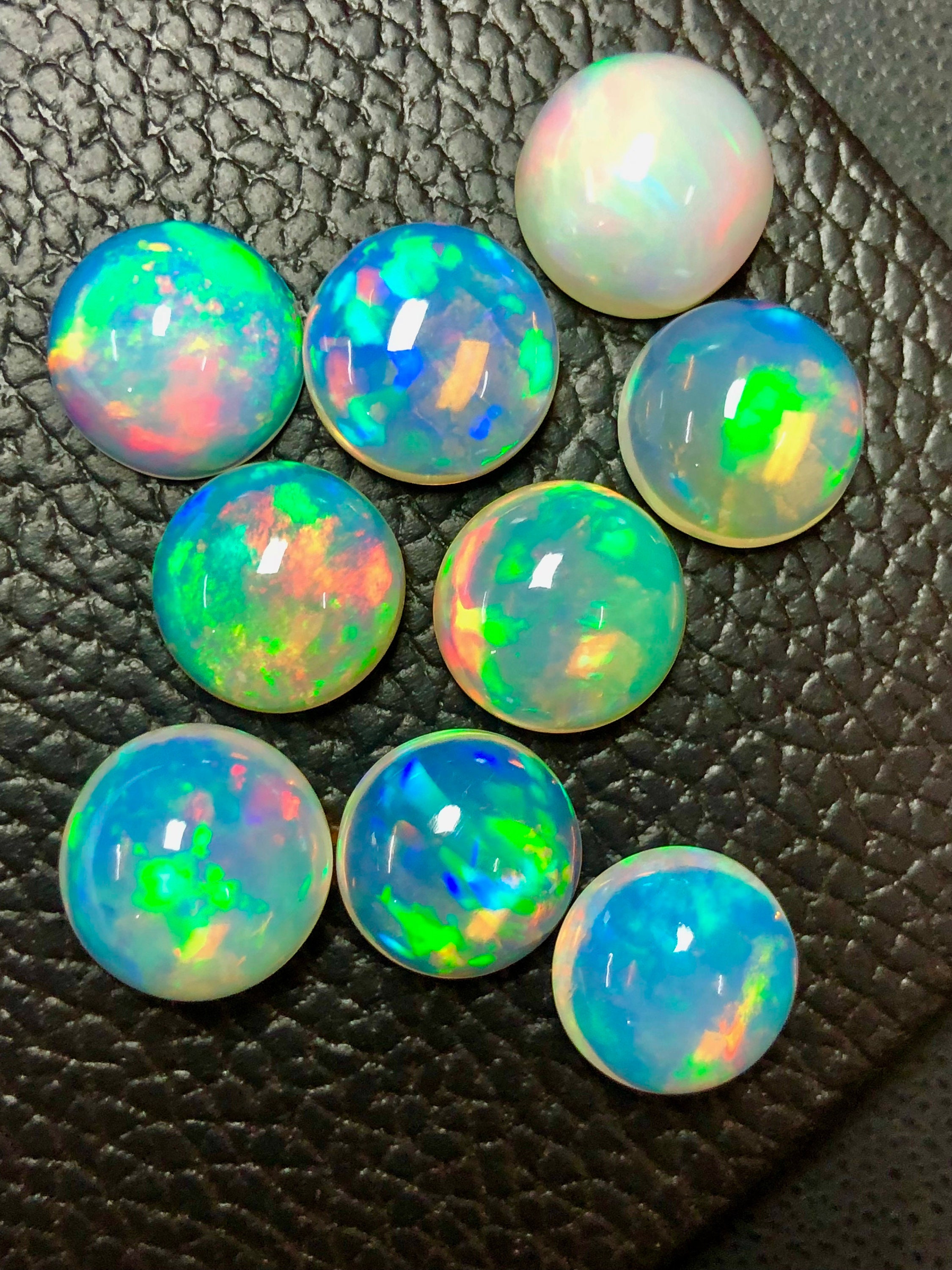 Round Opal AAA Top Quality Natural Ethiopian Opal Cabochon - Etsy