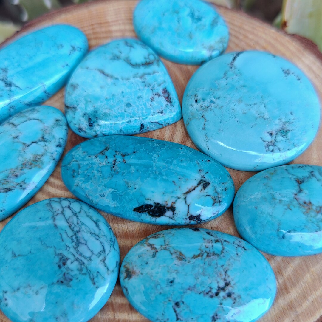 Magnesite Turquoise Cabochon, Magnesite Turquoise Lot, Magnesite ...