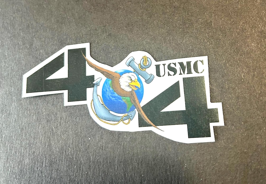 USMC 4x4 Waterproof Sticker - Etsy