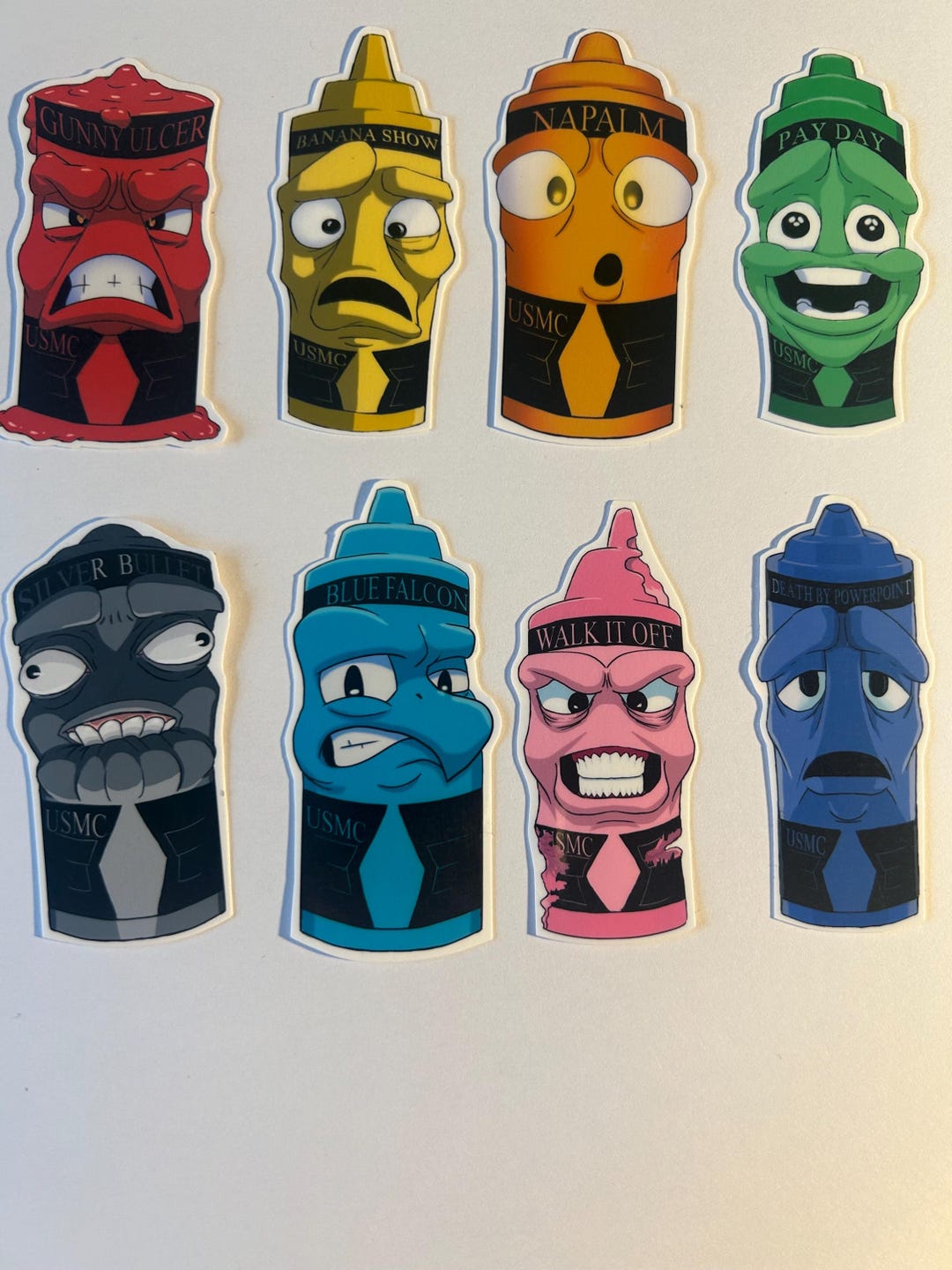 USMC Crayons Set 1 - Etsy