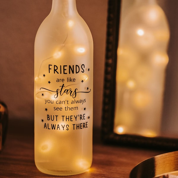 Personalised Best Friend Light Bottle - Etsy