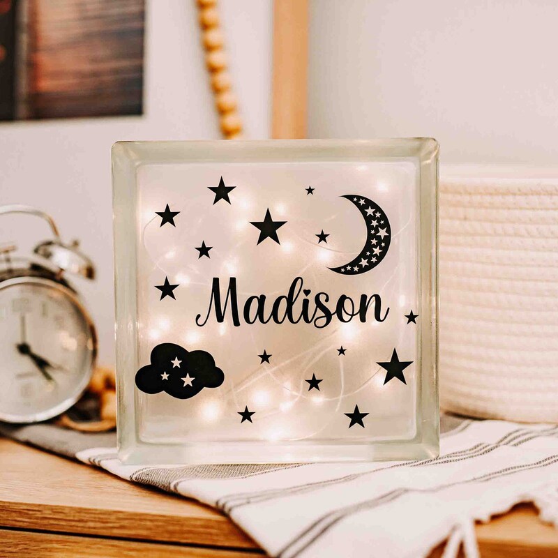 Lighted Glass Block - Etsy